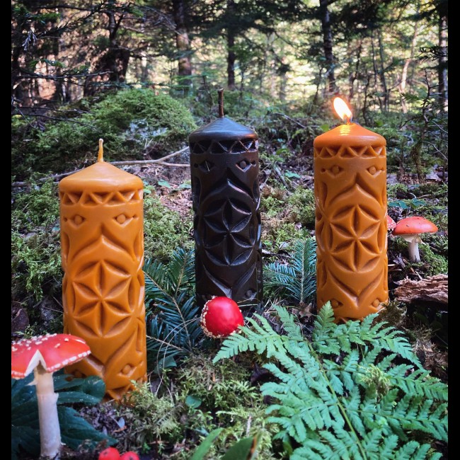 Hexafoil Pillar Candles